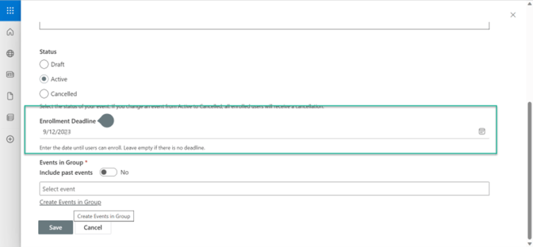 One click enrollment for multiple events on SharePoint