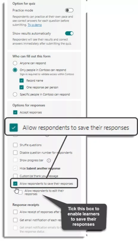 Add a quiz on SharePoint using Microsoft Forms