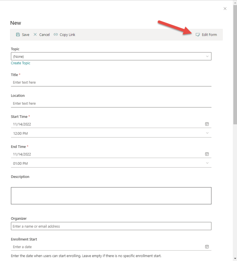 How to: Create a MS Teams meeting in your SharePoint Event Form ...